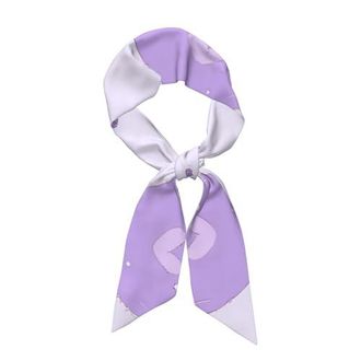 Generic &Eacute;charpe &agrave; motif coeur pour femme - &Eacute;charpe pour sac &agrave; main - Violet - En satin de soie - Pour le sport, le yoga, le visage