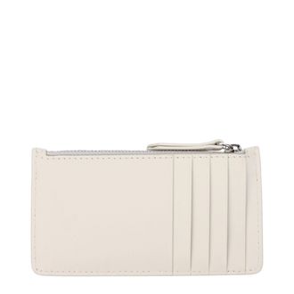 Maison Margiela Womens Beige Leather Wallet