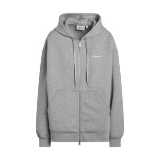 Carhartt Work in Progress Femme, Sweatshirts et sweats &agrave; capuche, Gris, Taille: 36 FR Hooded Alda SweaT-shirt