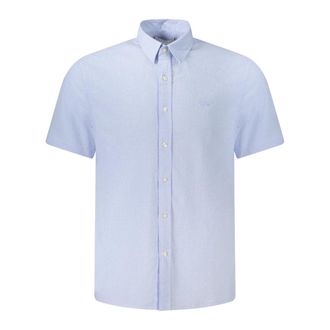 Guess Kurz&auml;rmeliges Hemd mit Karomuster - - Shirts - Herren - Blau - M