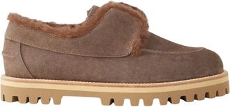 Le Silla Femme, Chaussures, Brun, Taille: 37 EU Yacht Shearling Mocassins