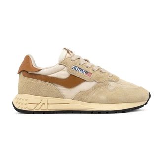 Autry Femme, Chaussures, Beige, Taille: 36 EU Baskets Beige Style Reelwind