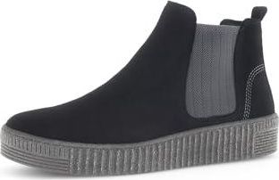 Gabor Bottines Chelsea pour femme - Best Fitting, Noir 01., 40.5 EU