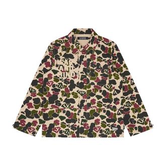 Billionaire Boys Club Ente Camo Overshirt Herz Logo - - Jackets - Herren - Mehrfarbig - M
