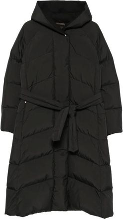 Moorer Femme, Manteaux, Noir, Taille: 36 FR Wintra Stp