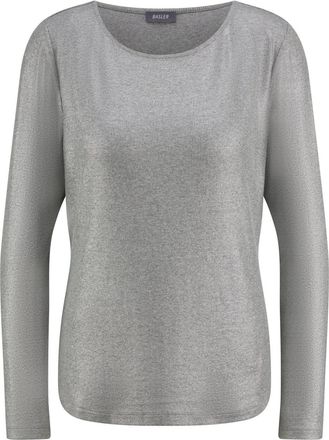 Basler Rippenshirt U-Boot-Ausschnitt BASLER grau