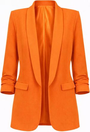 Worldclassca Blazer Damen Blazer 3/4 Arm mit Raffung