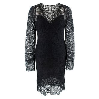 Tom Ford Black Crochet Top & Skirt Size XXS