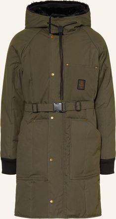 RefrigiWear Refrigiwear Steppmantel Mit Kunstfell gruen