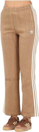 adidas Femme, Pantalons, Beige, Taille: 38 FR Knit Classic Pantalons de surv&ecirc;tement