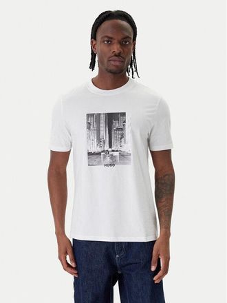 HUGO BOSS T-Shirt Deyss 50553755 Wei&szlig; Regular Fit