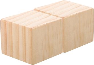 Soimiss 2 Stück Möbel Erhöhung aus Holz rutschfeste Robuste Stützfüße für Bett Sofa Stuhl Einfache Montage Stabile Lastenverteilung für Wohnmöbel und Geräte