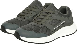 Crosshatch Holywell Sneaker f&uuml;r Herren, Flyknit (Grau/Wei&szlig;)