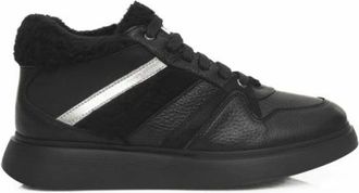 Cerruti Femme, Chaussures, Noir, Taille: 39 EU Baskets Plateforme en Cuir de Noir pour Femme