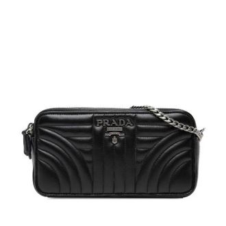 Prada Pre-owned Quilted Crossbody Bag - - Pre-owned - Damen - Schwarzk - ONE SIZE