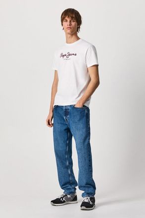 Pepe Jeans London Eggo Logo T-Shirt Wei&szlig;