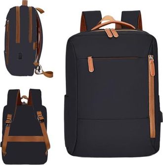 Generico College Bag - Oxford Cloth, 16,93 x 12,6 x 5,51 po Laptop Bag Fashion Design | Air-Cushioned And Multi-Pocket Organizer, Travel Backpack for Business 