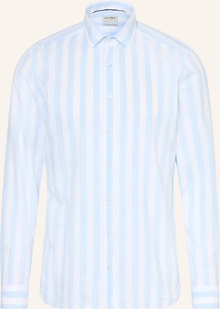 Olymp Hemd Level Five Body Fit Mit Stehkragen blau