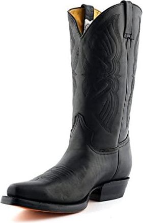 Grinders Louisiana Homme Cowboy Bottes, Noir, Pointure 40