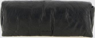 Rick Owens Rechteckige Clutch aus Lammleder mit Umschlagklappe