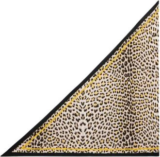 Roberto Cavalli Femme, Accessoires, Multicolore, Taille: ONE Size Pop Jaguar Print Silk Scarf