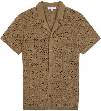 Maison Labiche Chemise &agrave; manches courtes ajour&eacute;e
