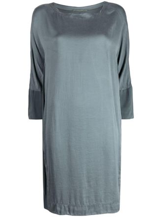 Transit Par-Such robe mi-longue à encolure bateau - Bleu