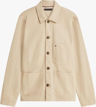 Tommy Hilfiger Veste droite &agrave; logo en coton