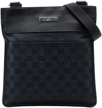 Gucci Hobo Bags - GG Canvas Crossbody - Gr. unisize - in Blau - f&uuml;r Damen