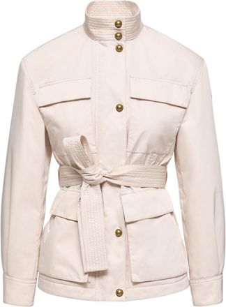 Moncler Moncler Maitake Belted Short Jacket, Women, Beige, Size: 00