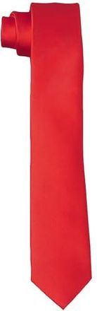 DonDon Cravates pour hommes, faites à la main, look soie 6 cm - Rouge