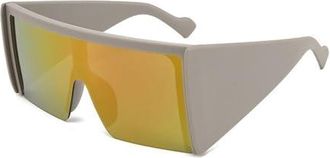 Generic Lunettes De Soleil À Monture Large For Femmes, For Fêtes, For Lextérieur, For Hommes, For La Conduite, Le Sport(Gray)