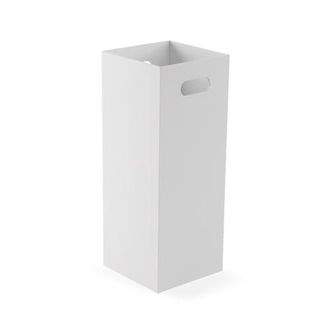 VERSA Basic White Porte-Parapluie, Style Minimaliste, 53 x 21 x 21 cm, Bois MDF, Blanc