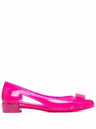 Ferragamo ballerines Vara Jelly - Rose