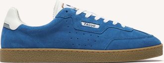 Faguo Baskets cuir su&egrave;de bleu oc&eacute;an - LUMBO