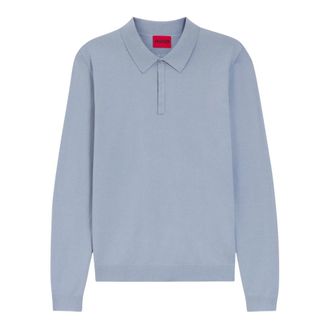 HUGO BOSS Strick-Polo - - Tops - Herren - Blau - 2XL