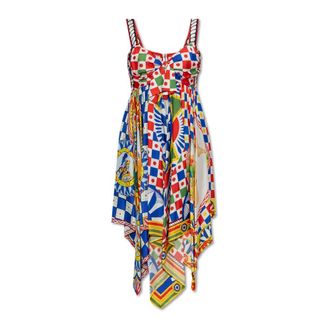 Dolce & Gabbana Femme, Robes, Multicolore, Taille: 40 FR Robe avec motif Carretto