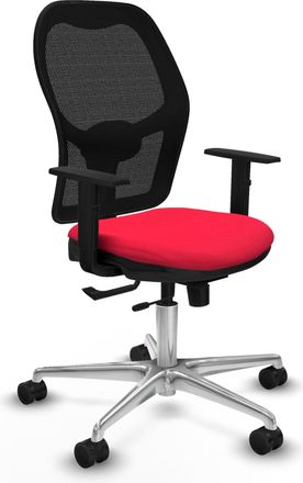 Piqueras y Crespo Jorquera Schreibtischstuhl mit 1D-Armen, h&ouml;henverstellbare Lendenwirbelst&uuml;tze, ausgestattet mit Syncro/Traslack und eingespritztem Schaum. Mit Rollen 