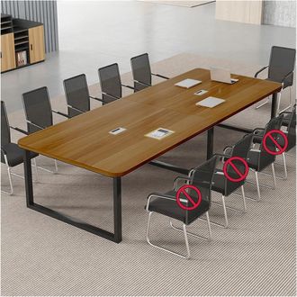 Generic Rechteckiger Tisch, gro&szlig;er Konferenztisch, moderner Flurtisch, mit Metallstruktur, for B&uuml;ro, Besprechungsraum und Schulungsraum for 4-6 Personen(C,480