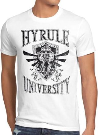 style3 University of Hyrule T-Shirt Homme, Taille:3XL;Couleur:Blanc