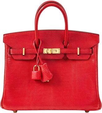 Herm&egrave;s Birkin Rouge Exotique Niloticus Lizard 25cms