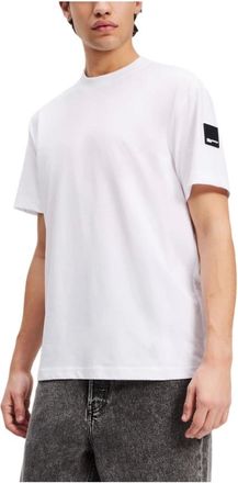 Karl Lagerfeld Homme, Tops, Blanc, Taille: XL Patch Logo T-Shirt