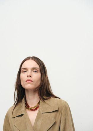 Mango Pack 2 colliers combin&eacute;s marron - Femme - Taille unique - MANGO