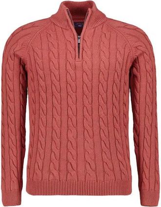 N.Z.A. Herren Pullover orange unifarben