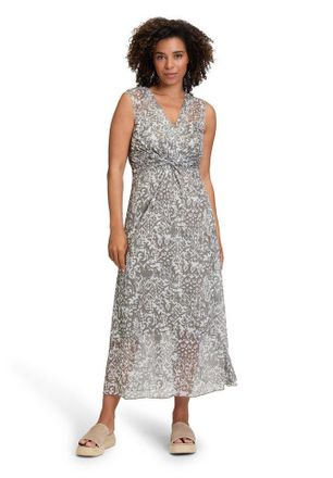 Cartoon Midikleid Damen ohne Arm Druck