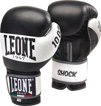 LEONE 1947 SHOCK Boxhandschuhe, Schwarz/16OZ - GN047