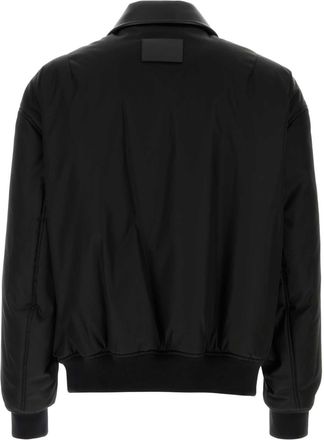Balenciaga Nylon Bomber Jacket - Black