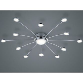 Trio Gro&szlig;e led Deckenleuchte bodrum dimmbar mit Fernbedienung &oslash; 100cm