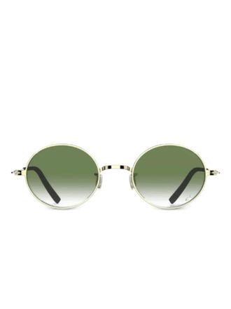 Blackfin Tahoe Sonnenbrille mit rundem Gestell - Gold