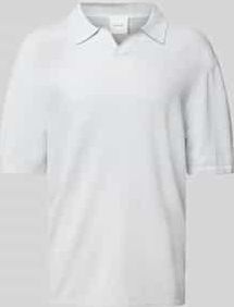 Calvin Klein Poloshirt aus Leinen-Seide-Mix